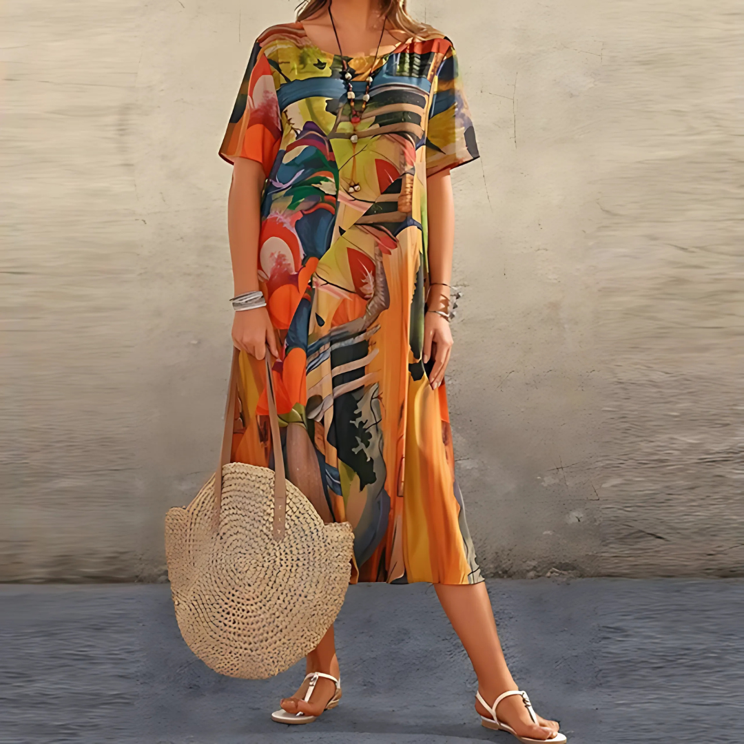 ANGELOU - SOFT GRAPHIC DRESS – Lucas & Grace