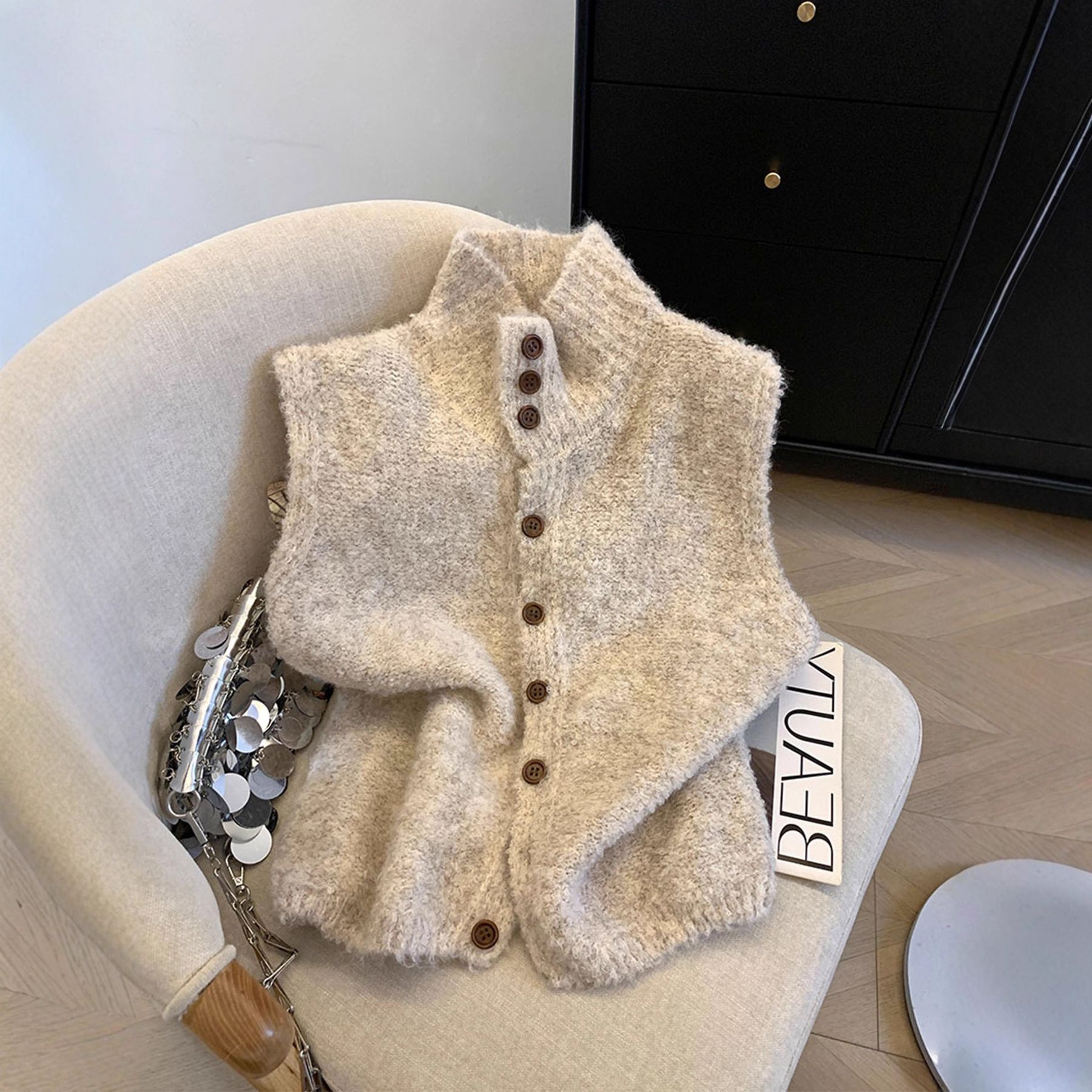 STACY - SOPHISTICATED SLEEVELESS KNIT VEST – Lucas & Grace