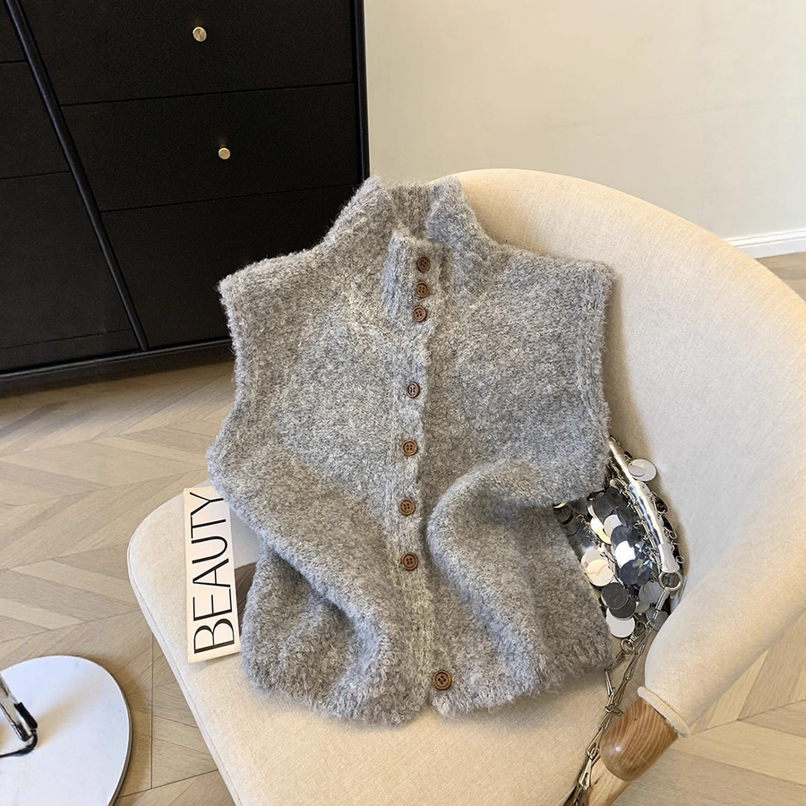 STACY - SOPHISTICATED SLEEVELESS KNIT VEST – Lucas & Grace